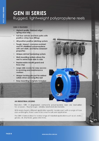 Page 10 - Recoila Hose and Cord Reels Catalogue - 23rd Edition
