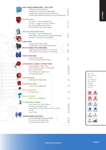 Page 9 - Recoila Hose and Cord Reels Catalogue - 23rd Edition